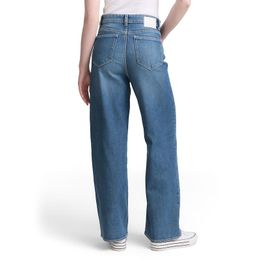 Tom Tailor Denim Damen Tom Tailor Denim Weite Jeans &raquo;LINOU&laquo; im Five-Pocket Style blau M (38), L&auml;nge 32