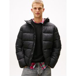 Tommy Jeans Herren Steppjacke &raquo;HOODED LOGO PUFFER&laquo; mit Kapuze Winterjacke Steppjacke W Regular fit mit Rundhalsausschnitt 4XL