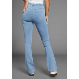 Arizona Damen Jeansjeggings &raquo;360 Grad Elastisch&laquo; High Waist blau 34, N-Gr