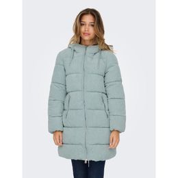 Only Damen Only Steppjacke &raquo;ONLDOLLY LONG CORDUROY PUFFER OTW&laquo; mit Kapuze aus feinem Cordmaterial M