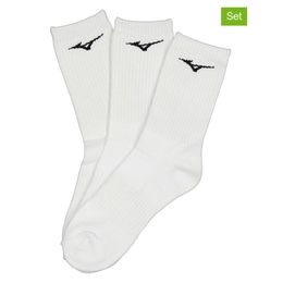 Mizuno 3er-Set: Sportsocken in Wei&szlig; - 62% | Gr&ouml;&szlig;e 41-43 | Damen-outdoor-ausruestung