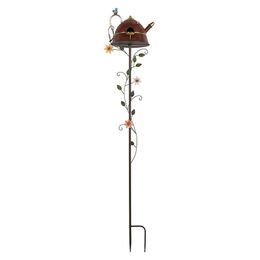 Clayre&Eef Gartenstecker ''Vogelhaus'' in Braun - (B)27 x (H)147 x (T)24 cm - 53% | Gartendeko