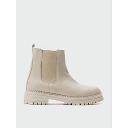 Trendyol Chelsea-Boots in Creme - 67% | Gr&ouml;&szlig;e 38 | Stiefeletten