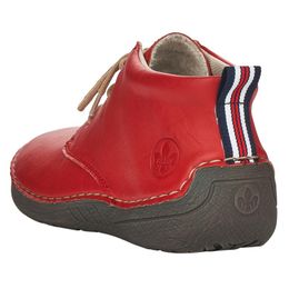Rieker Damen Schn&uuml;rboots , Stiefelette, Schn&uuml;rstiefelette mit Rahmennaht rot 36