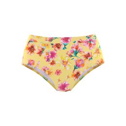 Sunseeker Damen Bikini-Hose &raquo;Mila&laquo; im floralen Design gelb 34, N-Gr