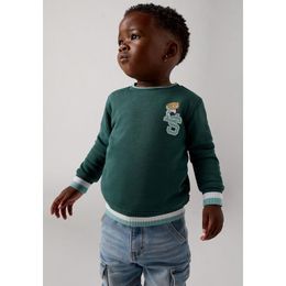 Levi's Kids Jungen Levi's Kids Sweatshirt &raquo;LVB VARSITY LEVI TIPPED CREW&laquo;, mit B&auml;rchenprint, for Boys gr&uuml;n 9M74
