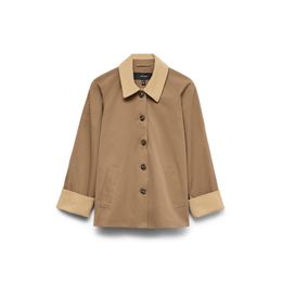 V&eacute;ro Moda Vero Moda Jacke 'VMChelseafia' Damen Gr&ouml;&szlig;e M beige / hellbraun