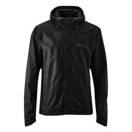 Gonso Herren Fahrradjacke &raquo;Save Light&laquo; Herren Regenjacke wind- und wasserdicht, Radjacke mit Kapuze schwarz XXL