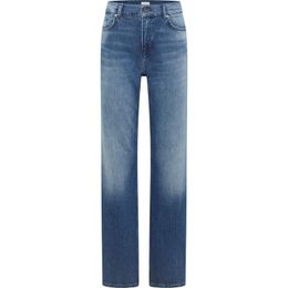 Mustang Damen Mustang Weite Jeans &raquo;Damen Style Madison Wide&laquo; 25, L&auml;nge 32