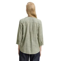 Tom Tailor Damen Tom Tailor Klassische Bluse mit geschlitztem Rundhalsausschnitt gr&uuml;n 38
