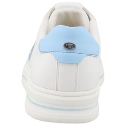Tom Tailor Damen Tom Tailor Plateausneaker , Halbschuh, Freizeitschuh, Schn&uuml;rschuh, Kontrastbesatz an der Ferse blau 36