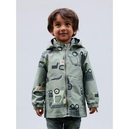 name it Jungen Outdoorjacke &raquo;NMMMAX JACKET LI AOP NOOS&laquo; mit Kapuze reflektierende Details, wasserabweisend 122