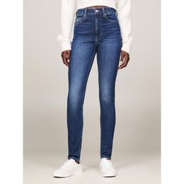 Tommy Jeans Damen Skinny-fit-Jeans &raquo;Sylvia High Rise Skinny&laquo; mit Logo-Badge blau 28, L&auml;nge 30