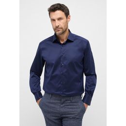 Eterna Herren Langarmhemd &raquo;COMFORT FIT&laquo; NON IRON (b&uuml;gelfrei) blau 42, Extra verl&auml;ngerter Arm