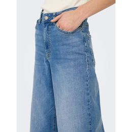 Jacqueline de Yong Jdy Damen JDY High-waist-Jeans &raquo;JDYFELINA-FINA HW WIDE MED BLUE DNM NOOS&laquo; blau M (38), L&auml;nge 30