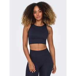 Only Play Damen Only Play Trainingstop &raquo;ONPJAIA LIFE&laquo; Cropped Fit, in feiner Rippstruktur blau M