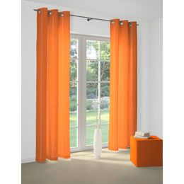 WIRTH Vorhang &raquo;Felsted&laquo; &Ouml;sen 1 Stk. tlg. orange Jacquard, Polyester