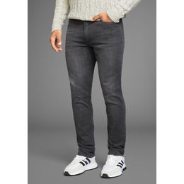 H.I.S. H.I.S Herren Straight-Jeans &raquo;DIX&laquo; gerade Beinform, niedrige Leibh&ouml;he, Used-Waschung grau 40, L&auml;nge 36