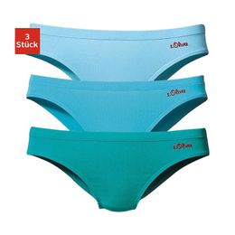 s.Oliver Damen s.Oliver Bikinislip 3er-Pack, aus elastischer Baumwoll-Qualit&auml;t gr&uuml;n 44/46 (XL)