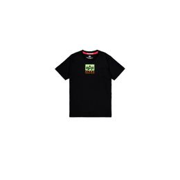Alpha Industries Herren T-Shirt &raquo;Satin Logo T-Shirt&laquo; schwarz S