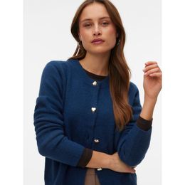 V&eacute;ro Moda Vero Moda Damen Strickjacke &raquo;VMFIONA LS SHORT BUTTON CARDIGAN GA BOO&laquo; mit Wolle und Stretch XS