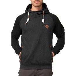 INDICODE Herren Kapuzensweatshirt &raquo;INMarybank&laquo; grau S