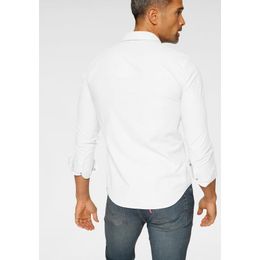 Levi's Levi's Herren Jeanshemd &raquo;BATTERY HM SHIRT SLIM&laquo; mit Logobadge wei&szlig; S, N-Gr