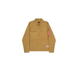 Alpha Industries Damen Hemdjacke &raquo;Color Block Overshirt&laquo; gr&uuml;n M
