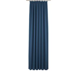 WIRTH Vorhang &raquo;Umea&laquo; Smokband 1 Stk. tlg. blau Jacquard, Polyester