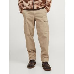 Jack & Jones Jack & Jones Herren Cargohose &raquo;JPSTKARL JJHARLOW CARGO NOOS&laquo; beige 28, L&auml;nge 32