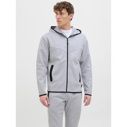 Jack & Jones Jack & Jones Herren Sweatjacke &raquo;JCOFUSION SWEAT ZIP HOOD NOOS&laquo; grau S
