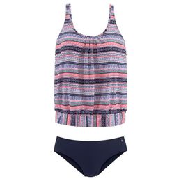 s.Oliver Damen s.Oliver Oversize-Tankini mit sch&ouml;nem Bord&uuml;rendruck bunt 46, N-Gr