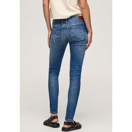 Pepe Jeans Damen Skinny-fit-Jeans &raquo;SOHO&laquo; im 5-Pocket-Stil mit 1-Knopf Bund und Stretch-Anteil blau 28, L&auml;nge 28