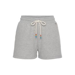 Lascana Damen Lascana Relaxshorts &raquo;Pride&laquo; mit Regenbogen-Label grau 32/34, N-Gr
