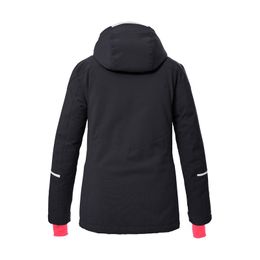Killtec Damen Skijacke &raquo;KSW 81 WMN SKI JCKT&laquo; Wasserdichte, atmungsaktive Winterjacke mit abnehmbarer Kapuze schwarz 46