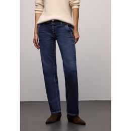 Street One Damen Street One Straight-Jeans mit geradem Bein und Denim-G&uuml;rtel 31, L&auml;nge 30
