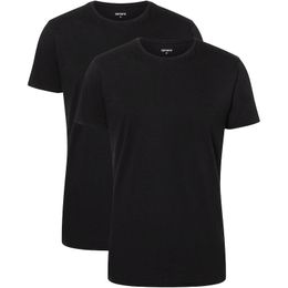 Camano Herren T-Shirt &raquo;comfort&laquo; 2er Pack, mit Rundhalsausschnitt schwarz S