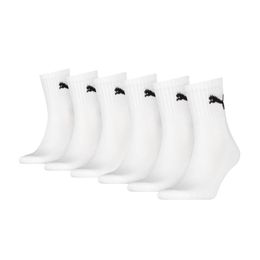 Puma Herren Puma Socken &raquo;Puma SHORT CREW 6P UNISEX ECOM&laquo; 6 Paar, Gepolsterte Sohle f&uuml;r Sto&szlig;d&auml;mpfung und zus&auml;tzlichen Komfort wei&szlig; 43-46
