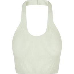 Urban Classics Damen Urban Classics Tanktop &raquo; Damen Ladies Rib Knit Crossed Neckholder Top&laquo; 1 Stk. 4XL