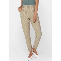 Only Damen Only Jogger Pants &raquo;ONLPOPTRASH EASY RUSH STRIPE PNT NOOS&laquo; wei&szlig; S (36), L&auml;nge 30