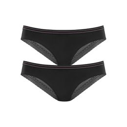 s.Oliver Damen s.Oliver Bikinislip Packung, 2 Stk. mit zarter Spitze hinten 32/34, 2 Stk.