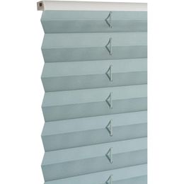 K-home Plissee &raquo;Klemmfix Pisa&laquo; verdunkelnd energiesparend ohne Bohren verspannt blau Obermaterial: 100% Polyester