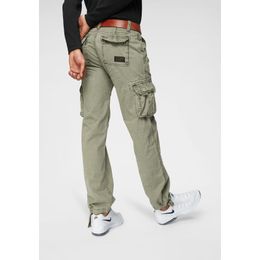 Alpha Industries Herren Cargohose &raquo;Jet Pant&laquo; mit seitlichen Cargotaschen und Kordelzug am Beinabschluss gr&uuml;n 36, N-Gr