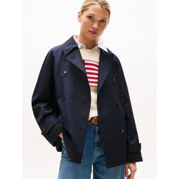 Tommy Hilfiger Damen Trenchcoat &raquo;COTTON REG SHORT TRENCH COAT&laquo; blau 36