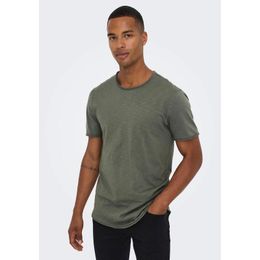 Only & Sons Only & Sons Herren ONLY & SONS Rundhalsshirt &raquo;ONSBENNE LONGY SS TEE NF 7822 NOOS&laquo; grau M