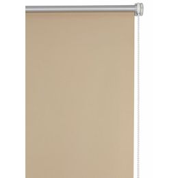 K-home Seitenzugrollo &raquo;Thermo Klemmfix-Rollo&laquo; verdunkelnd energiesparend ohne Bohren 1 St&uuml;ck beige Polyester
