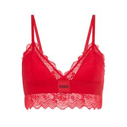 Hugo Underwear Damen HUGO Underwear B&uuml;gelloser BH &raquo;TRIANGLE RL LACE&laquo; mit Hugo-Label am Bund L, N-Gr