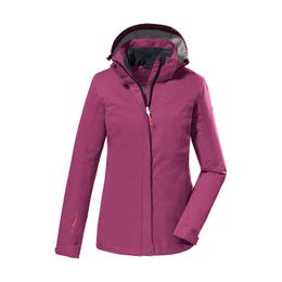 Killtec Damen Outdoorjacke &raquo;KOS 133 WMN JCKT&laquo; Wasser- und winddichte Damenjacke mit abnehmbarer Kapuze pink 42