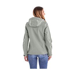 Killtec Damen Softshelljacke &raquo;Damen Softshelljacke&laquo; Wasserabweisende, winddichte Softshelljacke mit abnehmbarer Kapuze gr&uuml;n 46