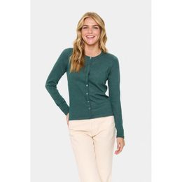 Saint Tropez Damen Strickjacke &raquo;A8661, MilaSZ R-Neck Cardigan&laquo; Viskose Feinstrick, Classic Fit M
